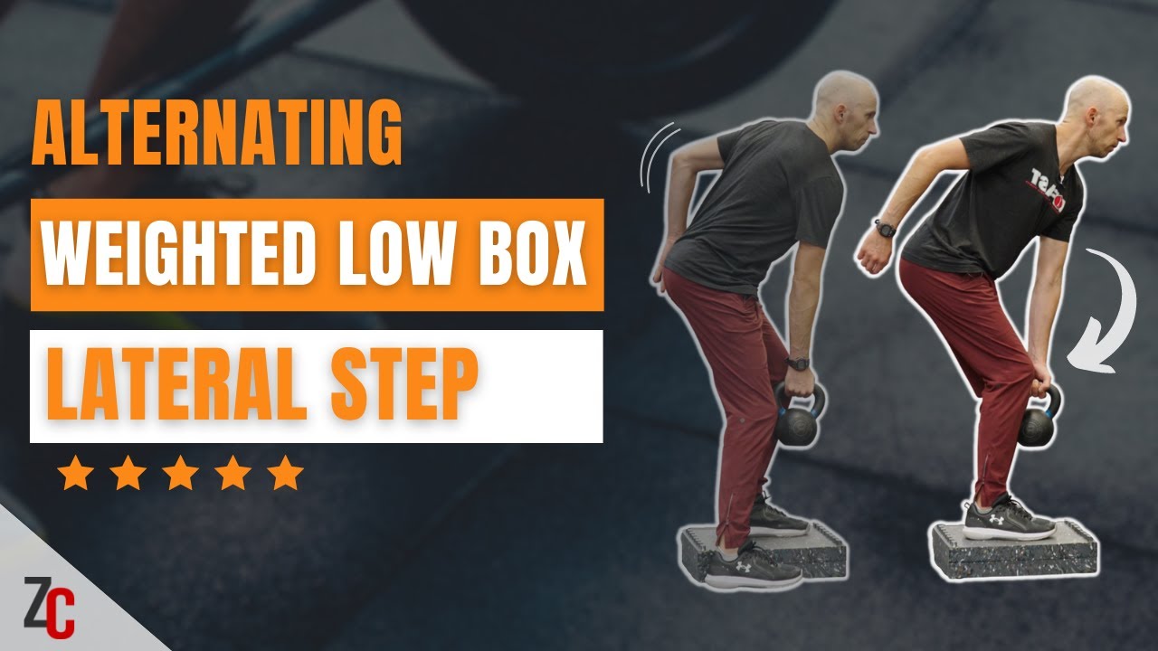 Alternating Weighted Low Box Lateral Step - YouTube