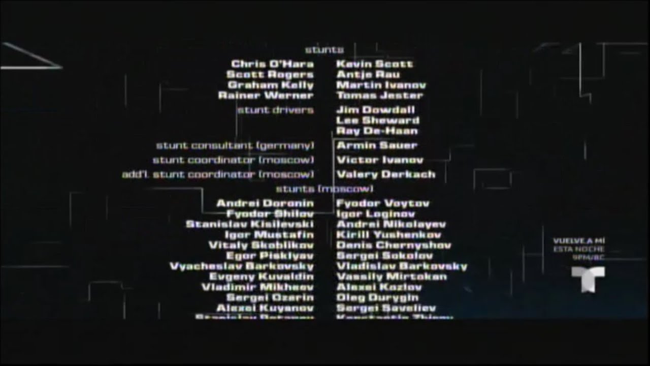 The Bourne Supremacy (2004) End Credits (Telemundo 2023) - YouTube