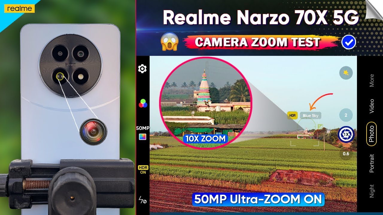 Realme Narzo 70X 5g Camera Zoom Test | 50MP Camera Zoom Video Test ...