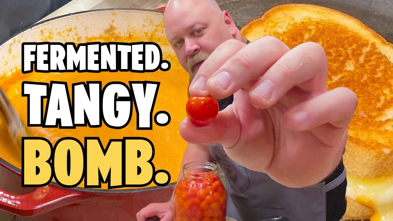 Chef Dad’s Fermented Tomato Bisque: Rich Flavor with an Elevated Grilled Cheese! - YouTube