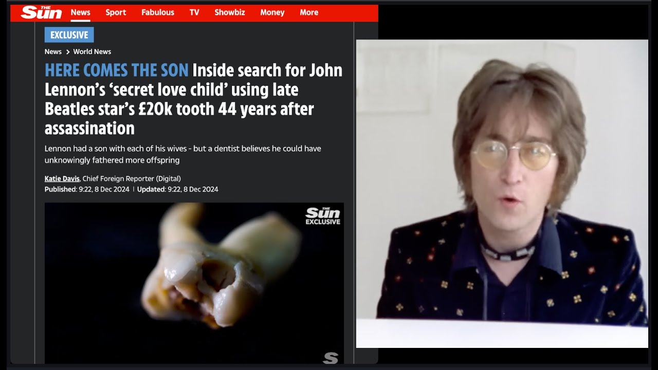 🦷 John Lennon's TOOTH destroyed December 8, 2024 (that's 3 days after ...