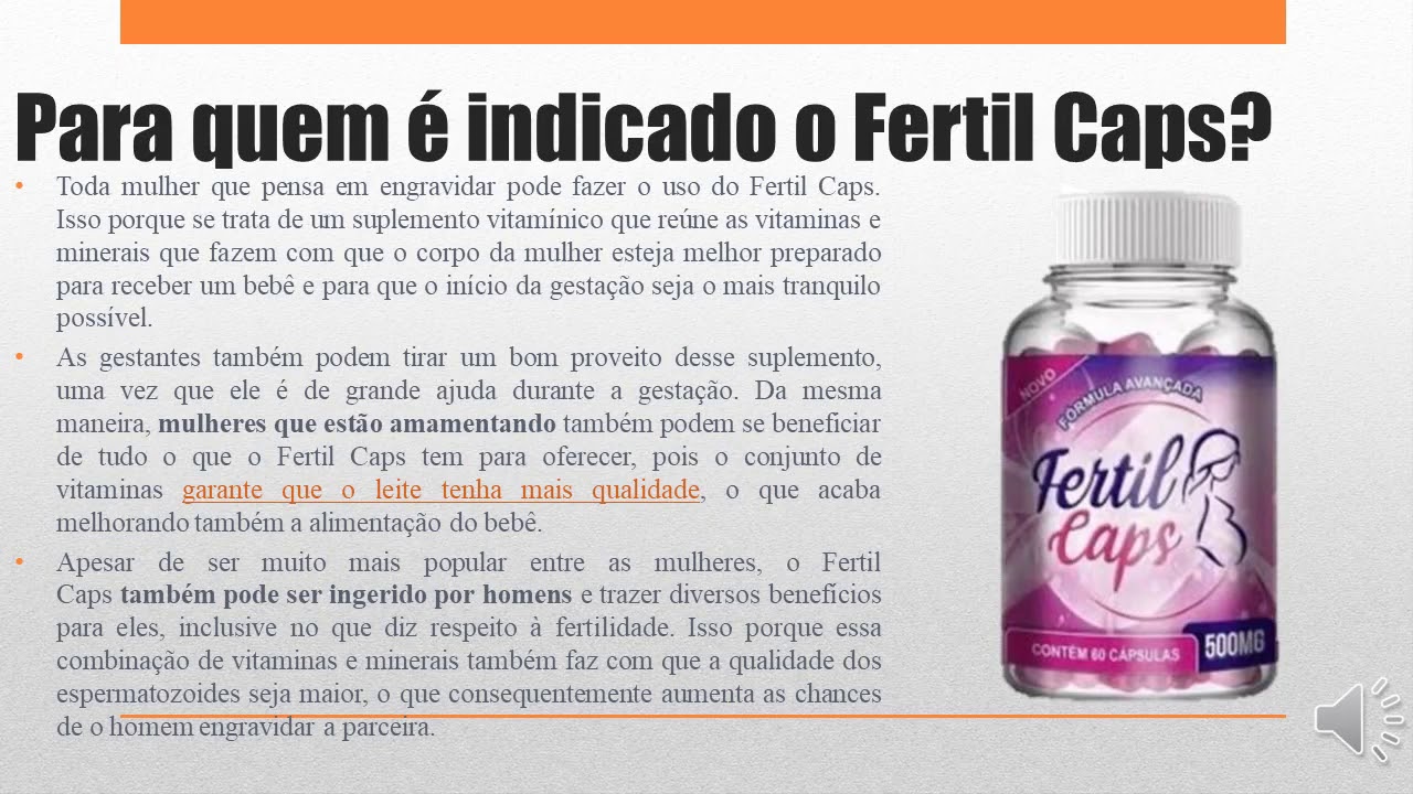 Fértil caps funciona - YouTube