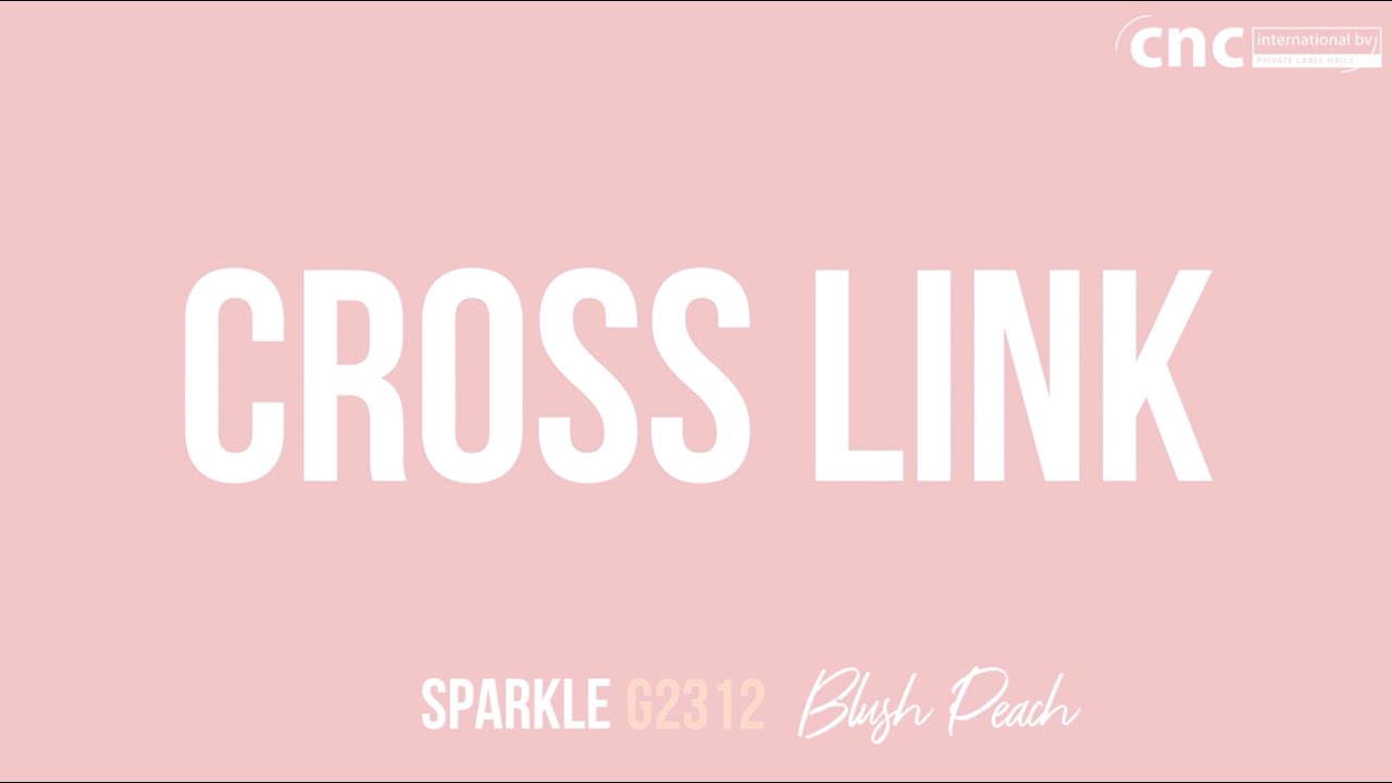 G2312 Cross Link Gel Sparkle Blush Peach - YouTube