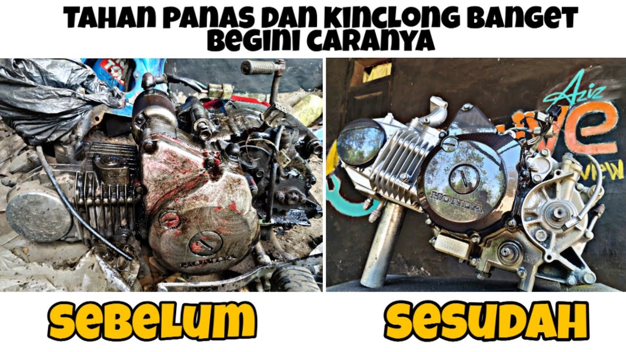 Cat mesin C70 basic Karisma Kilau & simple |c70 custom part 1 - YouTube