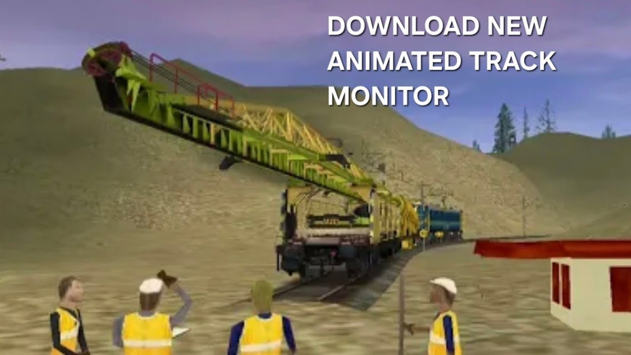 DOWNLOAD || FIRST ANIMATED TRACK MONITOR IN TRAINZ SIMULATORWITH WAG 7 ...