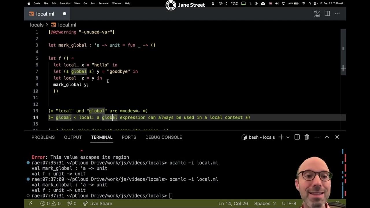 Understanding OCaml Locals as a Mode (with Sub-Moding) | OCaml Unboxed - YouTube