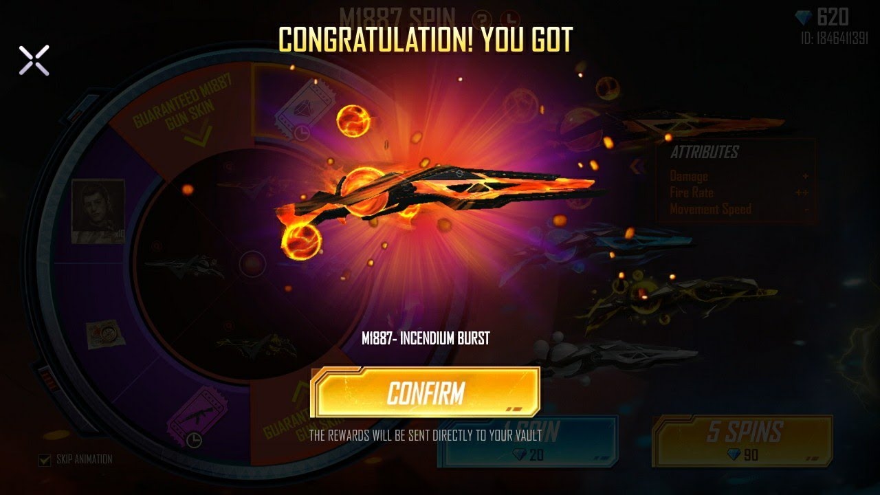 I GOT ALL FOUR NEW M1887 RARE GUN SKIN IN MY ID. - YouTube