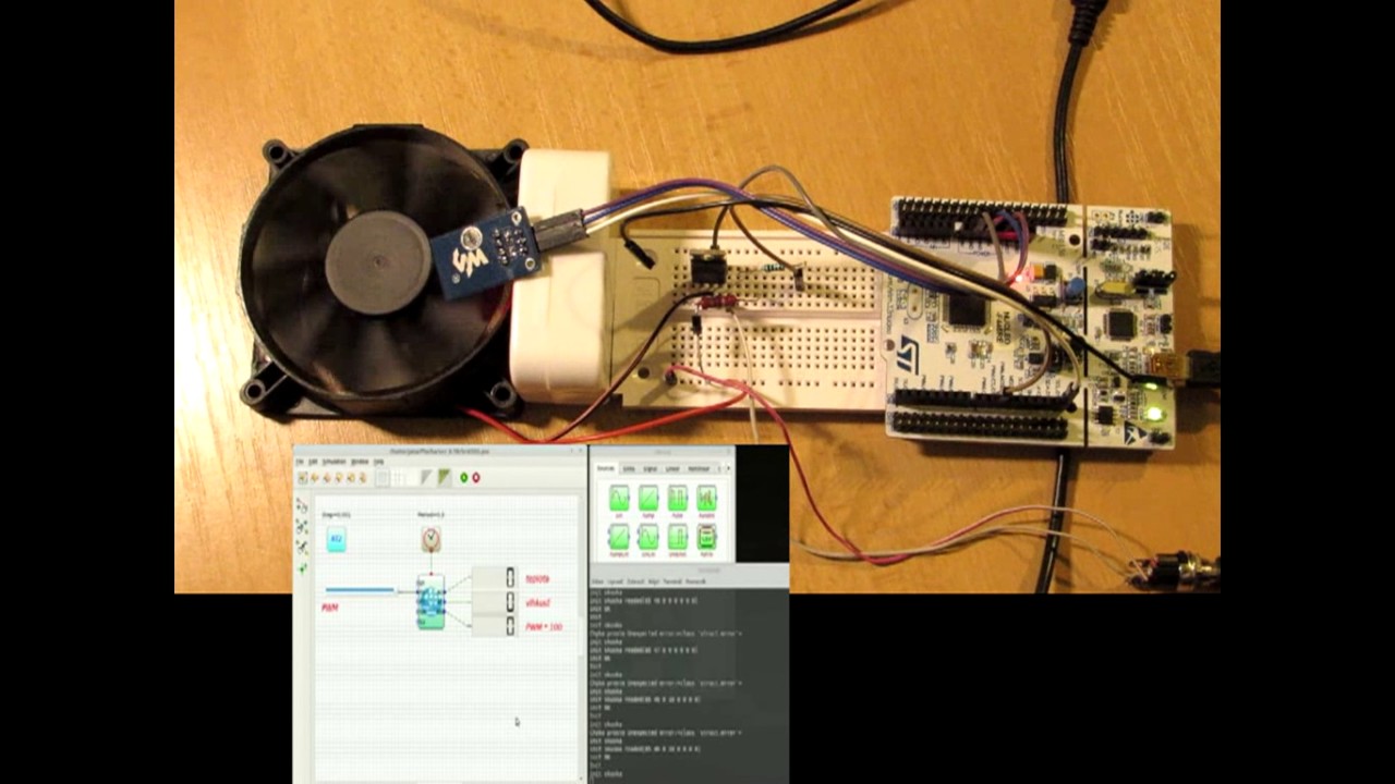 PSE simulator: STM32 Nucleo + DHT 11 temperature sensor - YouTube