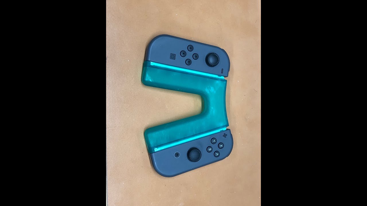 3D Printed Nintendo Switch Grip Adapter With Slides - YouTube