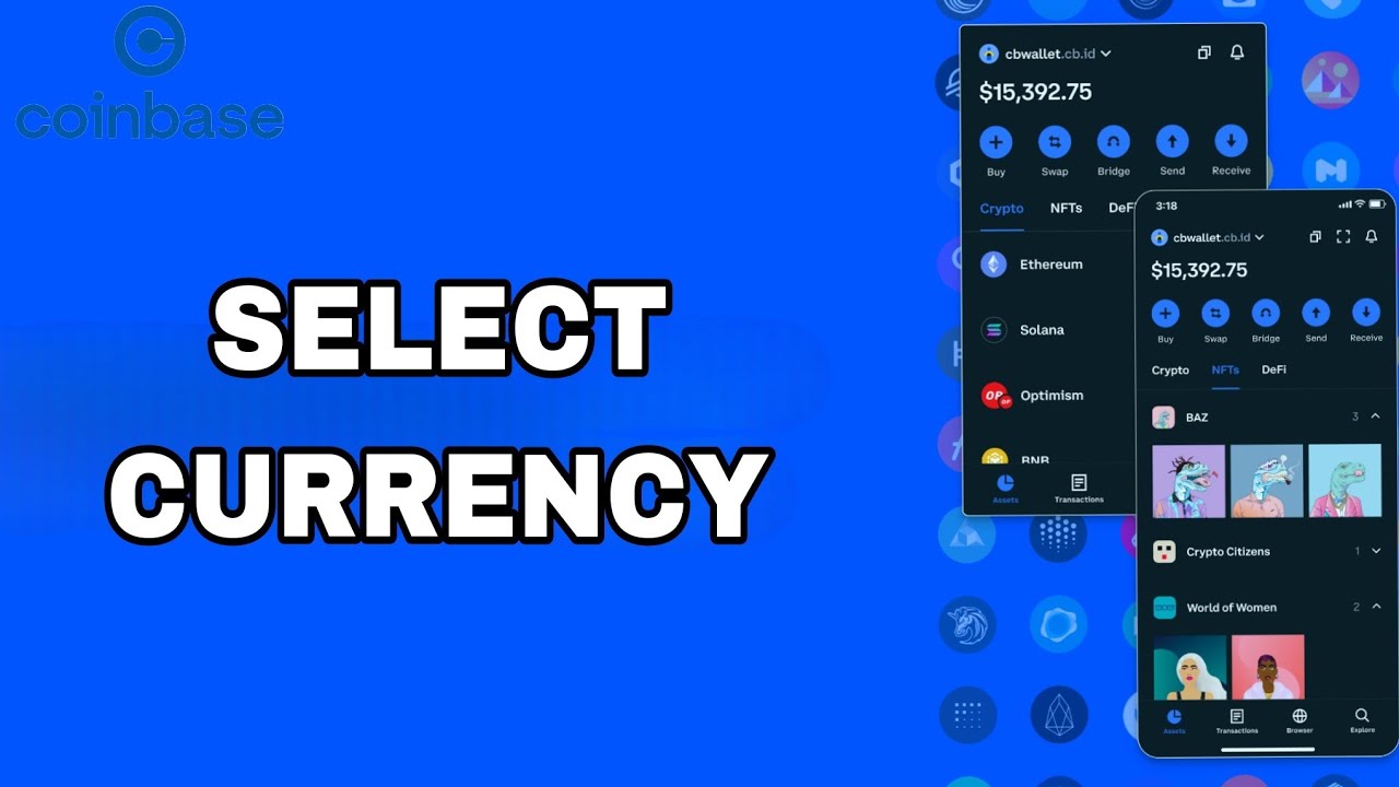 How To Select Currency On Coinbase App - YouTube