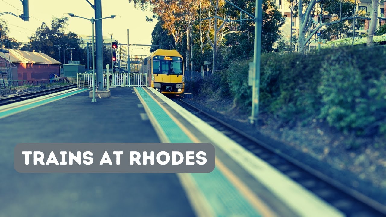 Sydney Trains Mania- Trains at Rhodes - YouTube