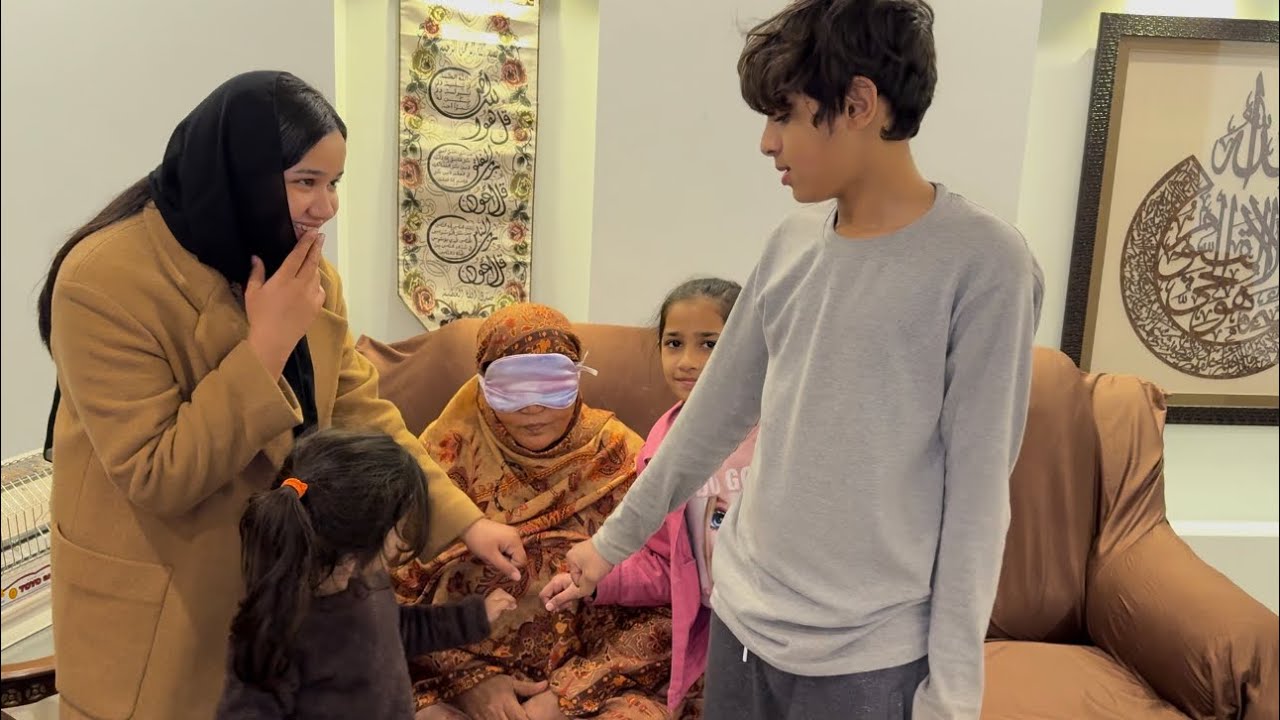 Guess the family game | new chulha | wall decoration | sitara yaseen ...