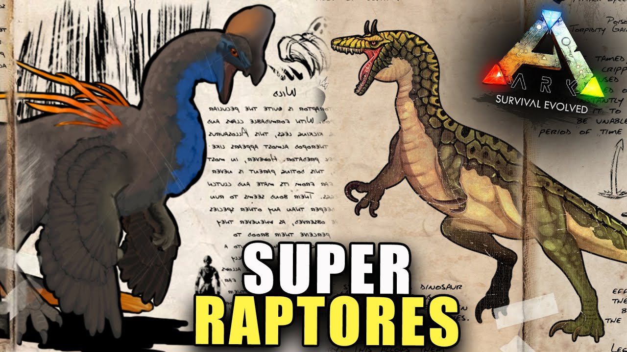 SUPER RAPTORES I Megaraptor e Gigantoraptor I ARK Survival Ascended ...