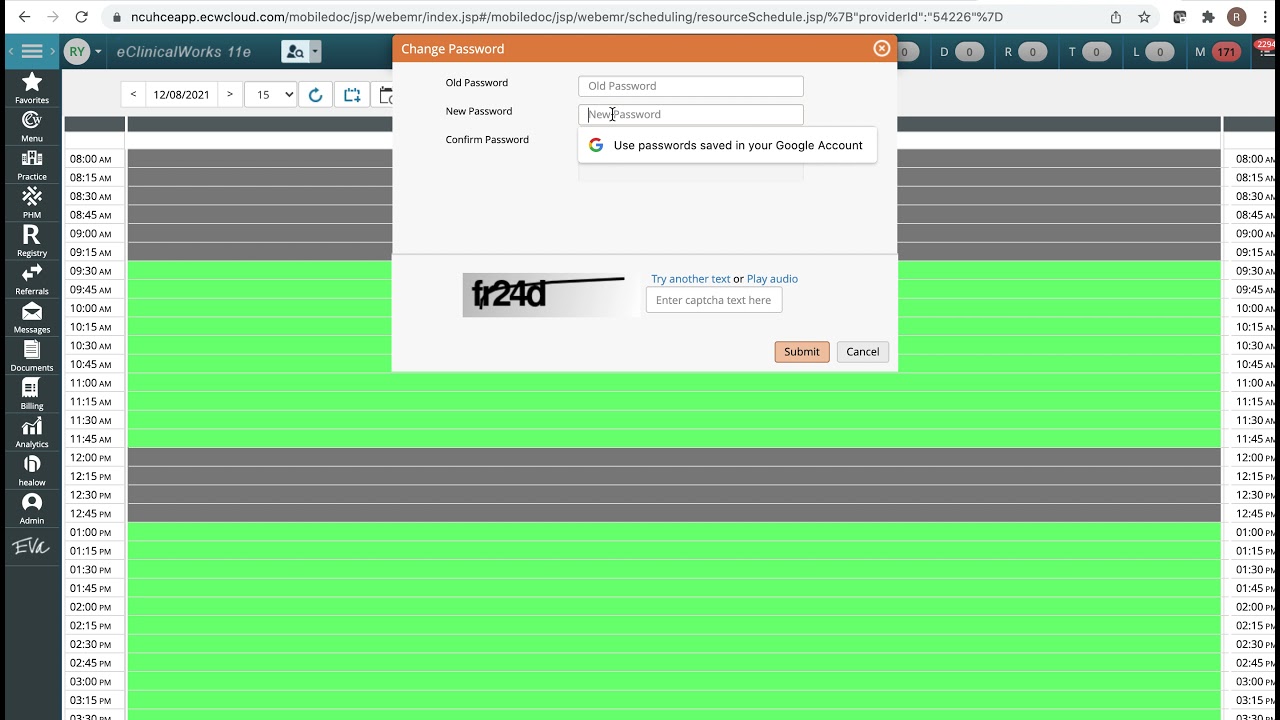 How to change password in eCW - YouTube