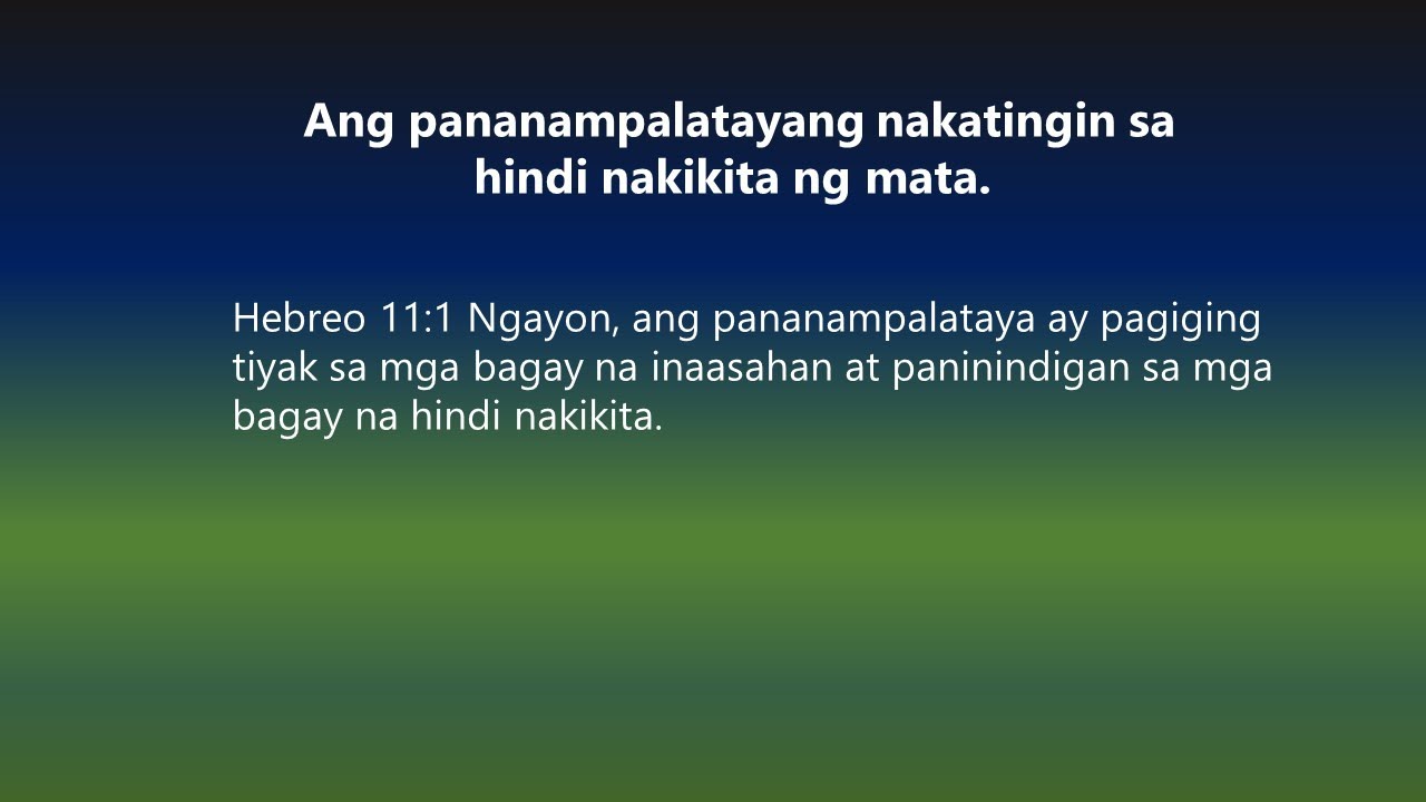 LCC Orlando Filipino Service : Faith Part 3 - YouTube