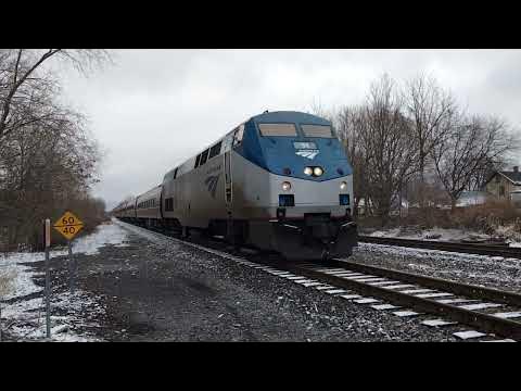 Amtrak 94 Leads Maple Leaf P064 Southbound to New York City - YouTube