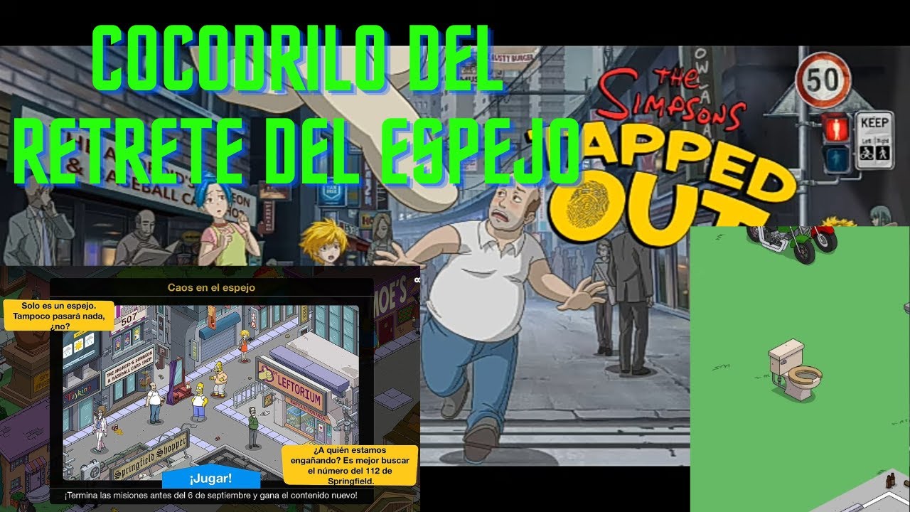 Los Simpson Springfield Cocodrilo del retrete del espejo del Evento ...