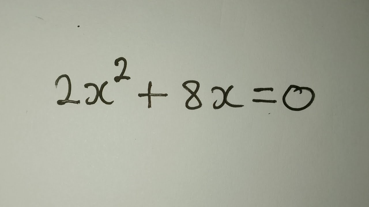 Quadratic equation | The formula method - YouTube