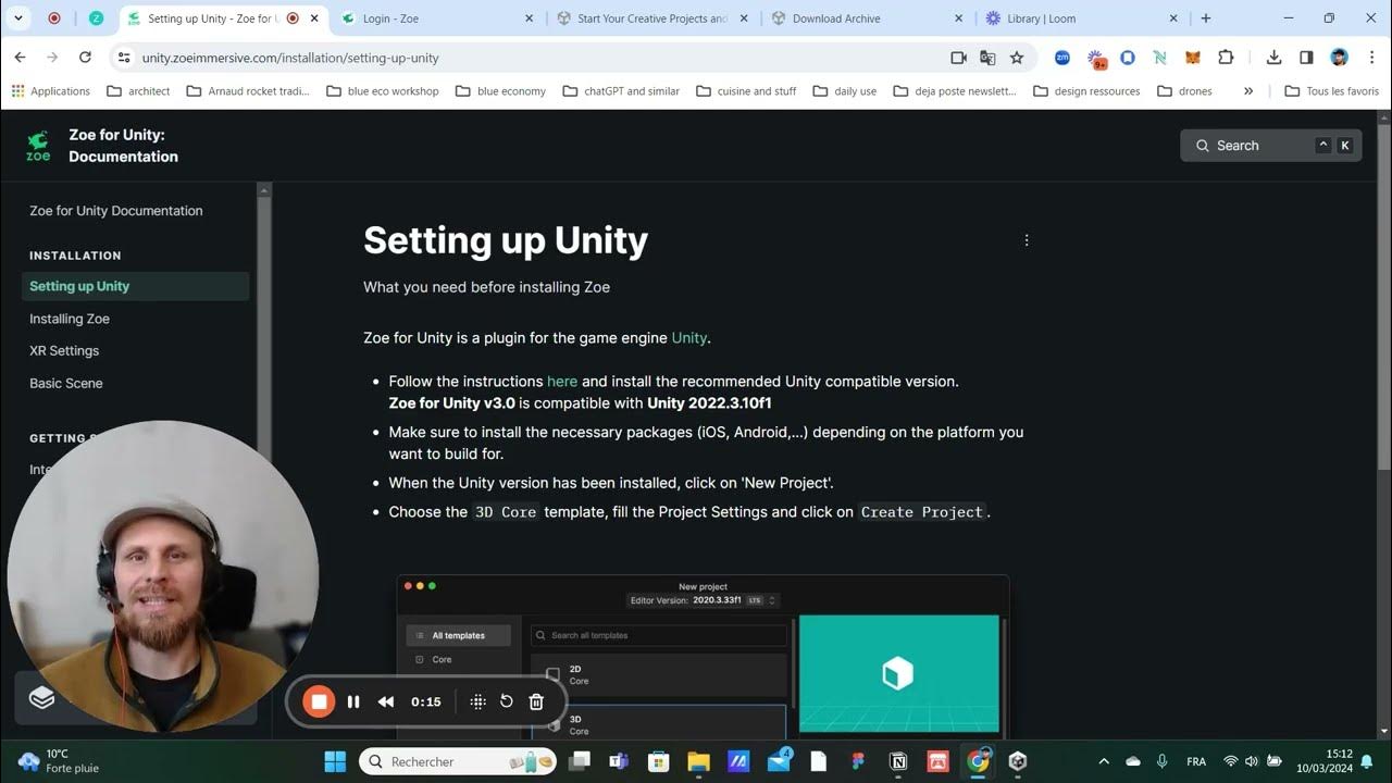 Zoe for Unity - Setting up Unity - YouTube