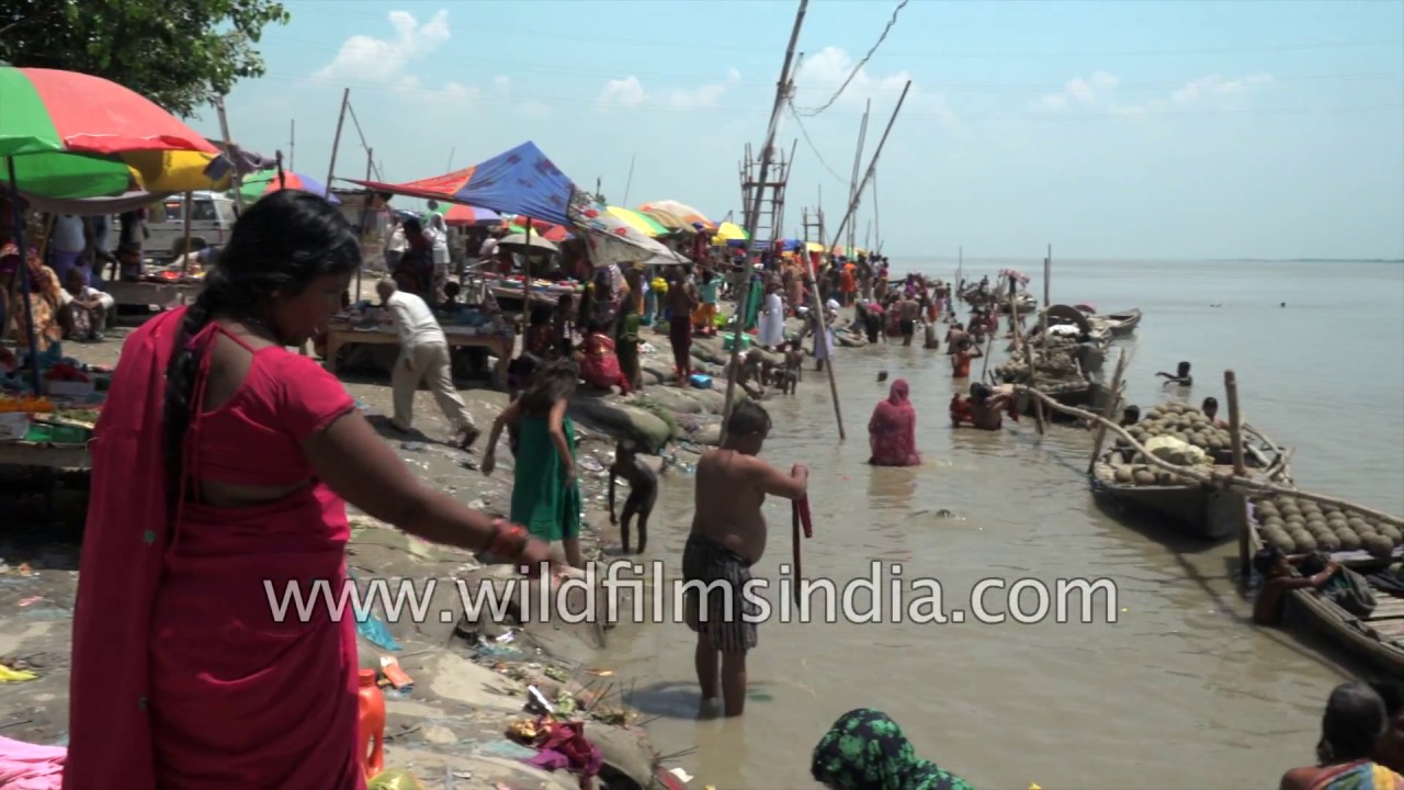 Simariya ghat in Bihar, where the pious come and bathe away their sins ...