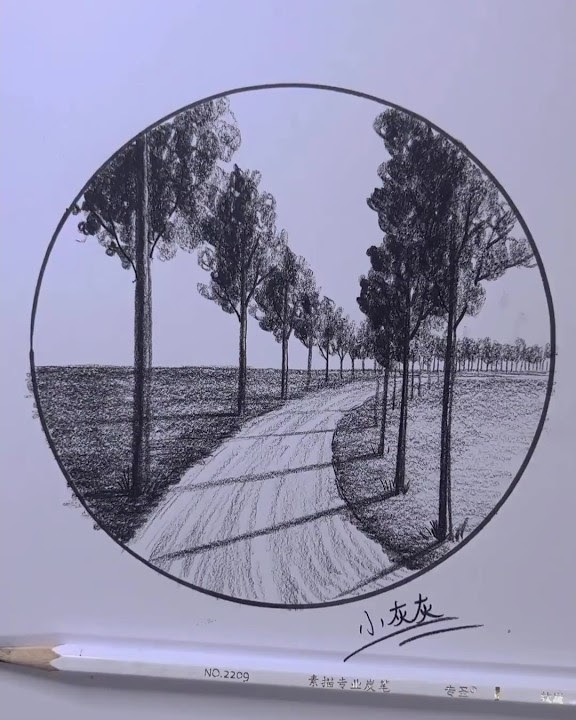 Pancil Art 🎨 Nature Picture 🖼️ Hand Craft Youtube