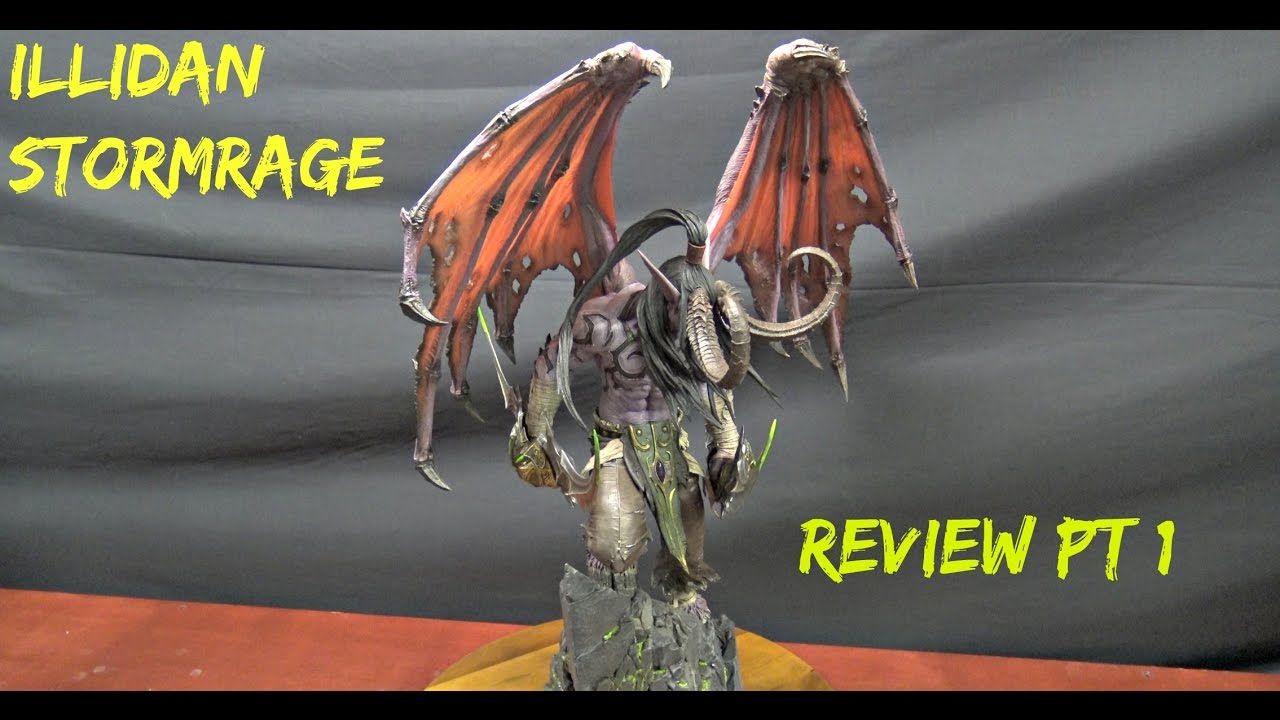 Blizzard Illidan Stormrage Statue Review WoW Legion - YouTube