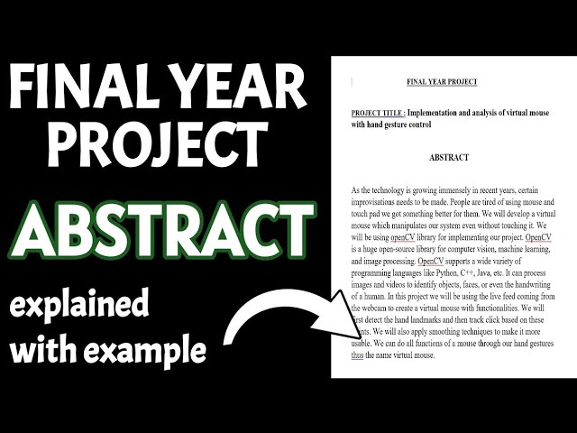 Abstract Example Science Fair