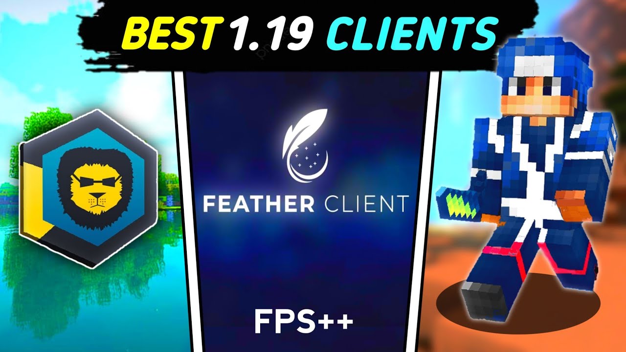 Top 5 clients For mcpe 1.19+ (Fps boost) | best lag Fix client in ...