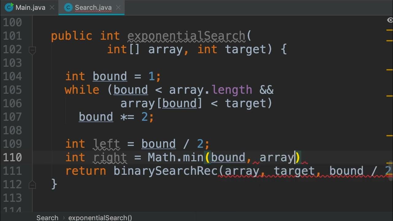 212 Exponential Search Implementation - YouTube