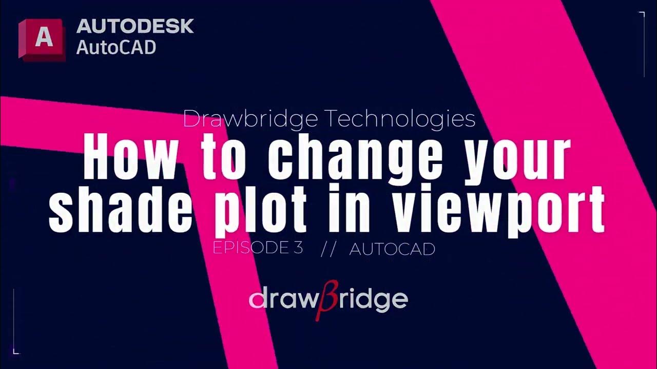 Quick Tip | How to change your shade plot in viewport in AutoCAD - YouTube