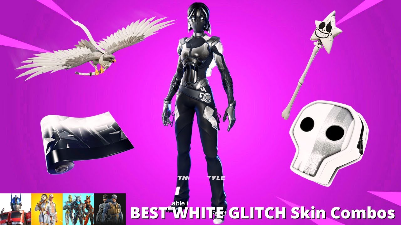 Best WHITE GLITCH Skin Combos For CHAPTER 5 - YouTube