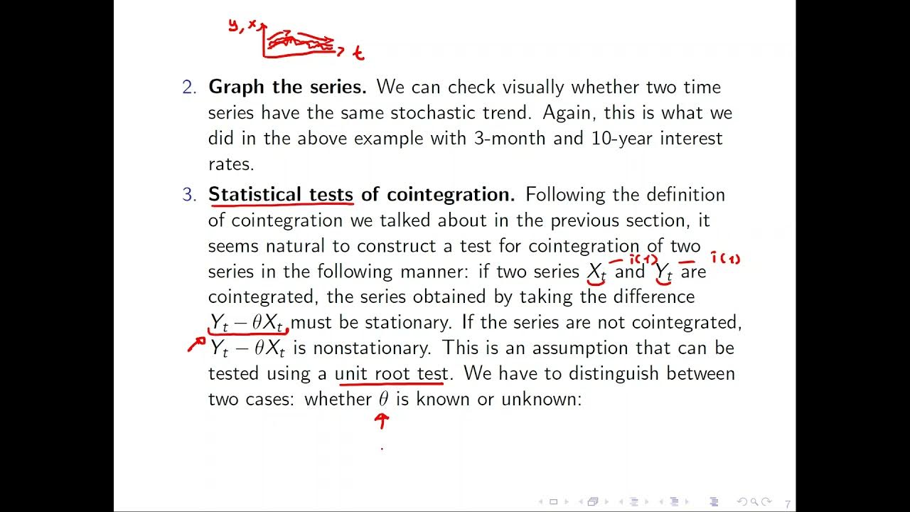 11.1.2 Testing for Cointegration - YouTube