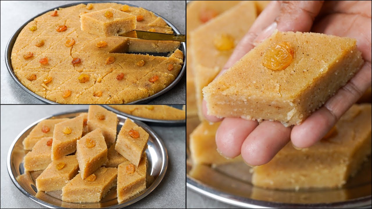 Shab E Barat Special Suji Barfi Halwa | Easy & Quick Barfi Halwa Recipe ...