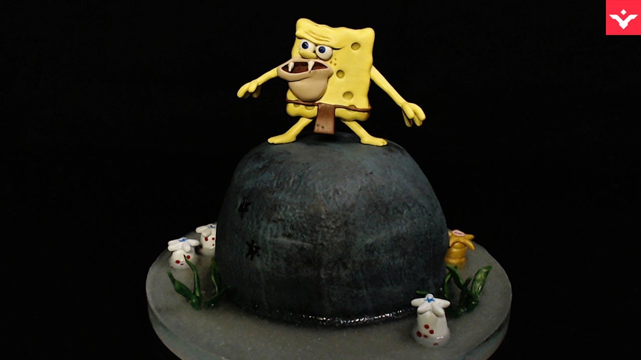 I Made a Primitive SpongeBob Sculpture / Polymer Clay / Resin - YouTube