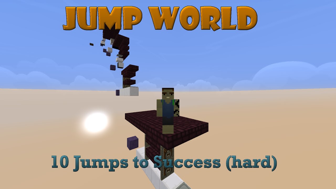10 Jumps to Success (hard) |Minecraft Jump World| - YouTube