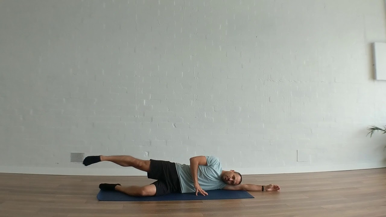 Mat Pilates - Lateral Leg Lift - YouTube