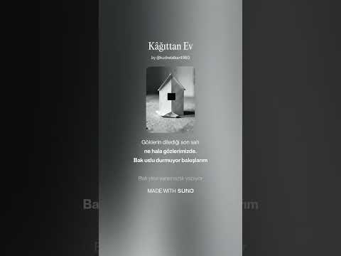 Kudret ALKAN - Kâğıttan Ev Şiiri