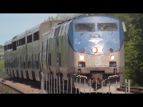 AMTK 10 Leads 4 through La Grange, IL - YouTube