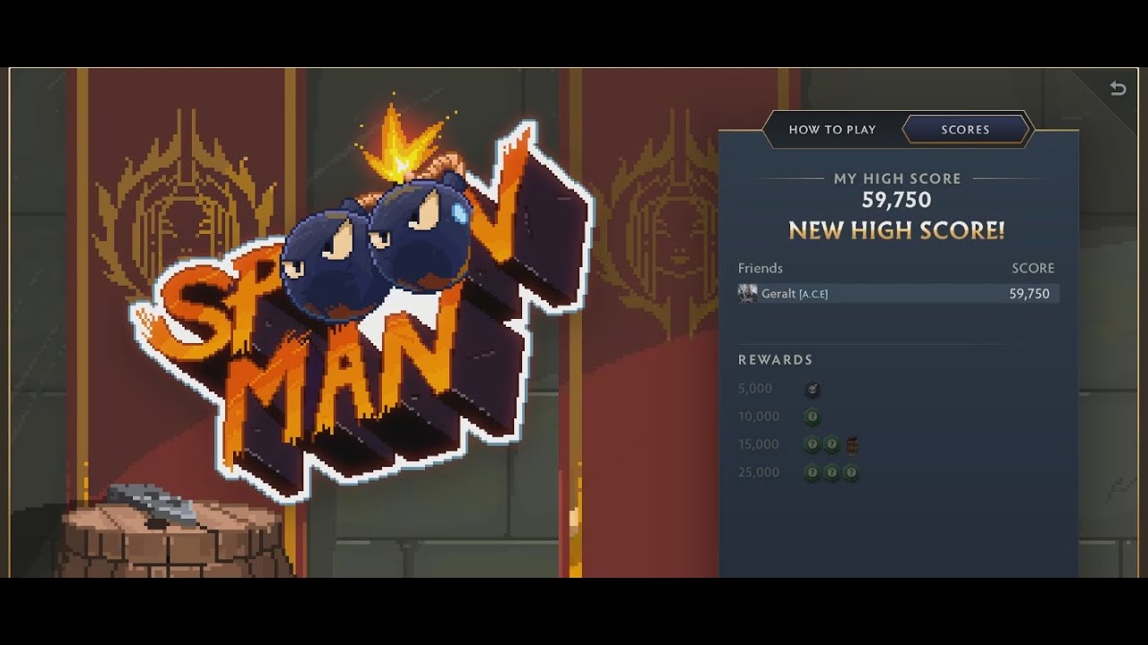 Dota 2 Act 4 - Spoon man mini game - How to get 25k points bomber man ...
