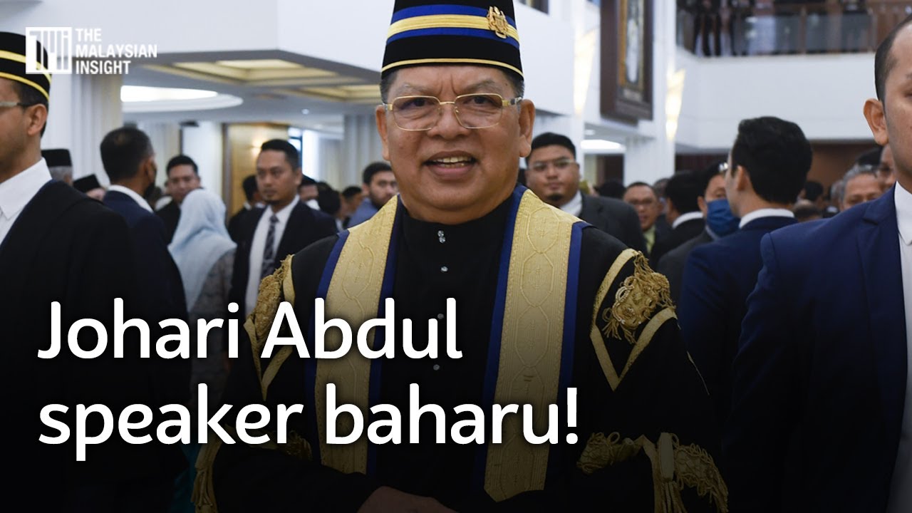 Johari Abdul speaker baharu Dewan Rakyat - YouTube