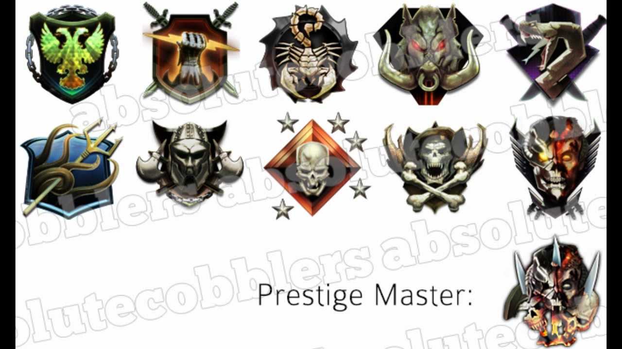 BLACK OPS 2 PRESTIGE EMBLEMS + MASTER PRESTIGE DETAILS - YouTube