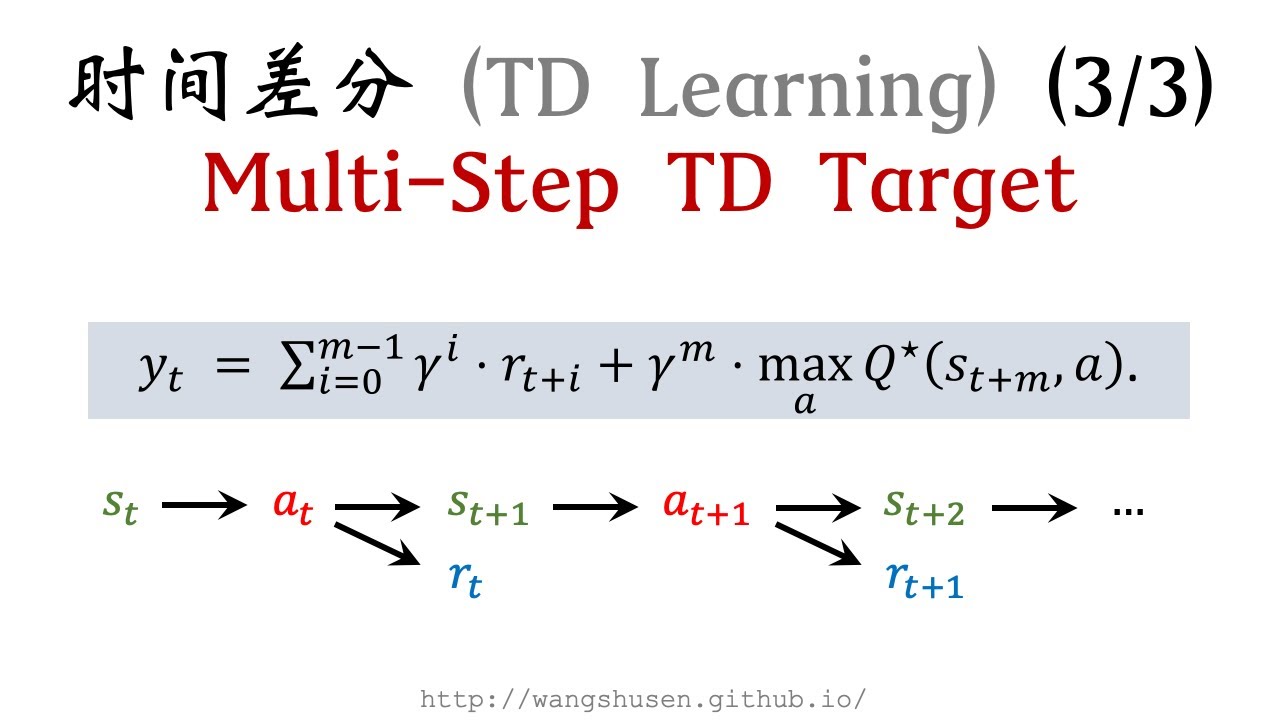 Multi-Step TD Target (TD Learning 3/3) - YouTube