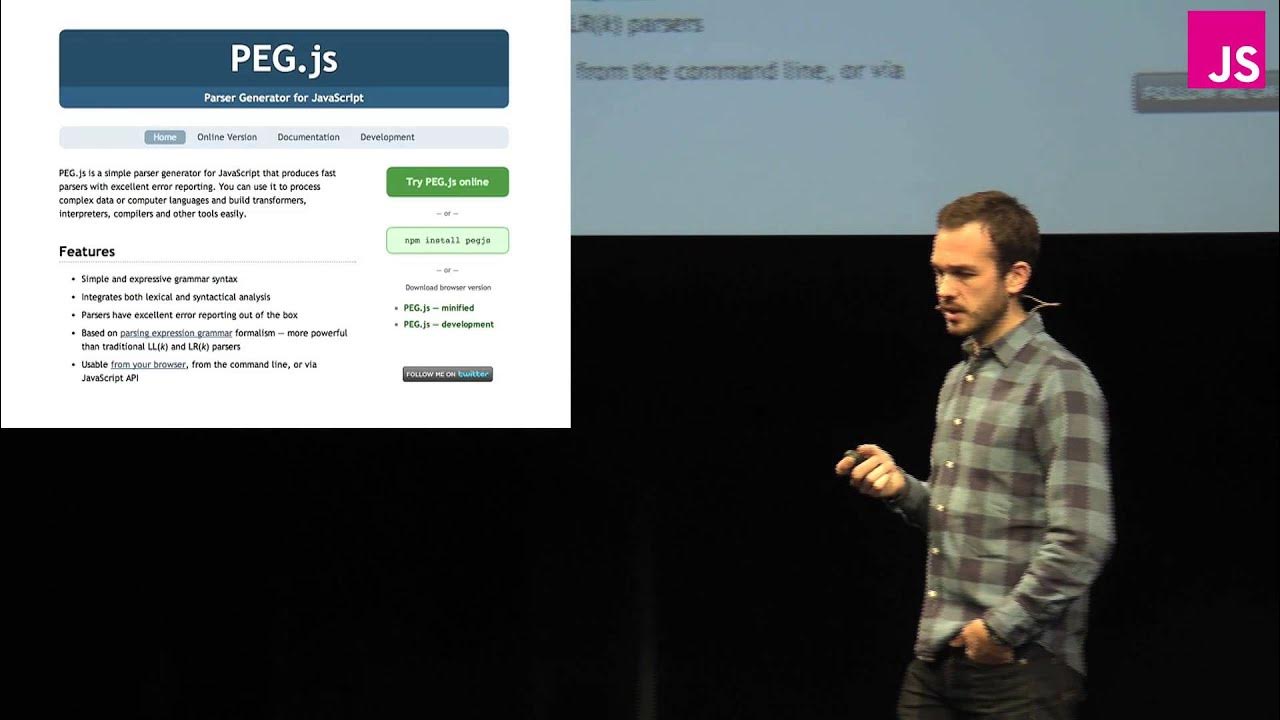 Patrick Dubroy: Parsing, Compiling, and Static Metaprogramming -- JSConf EU 2013 - YouTube