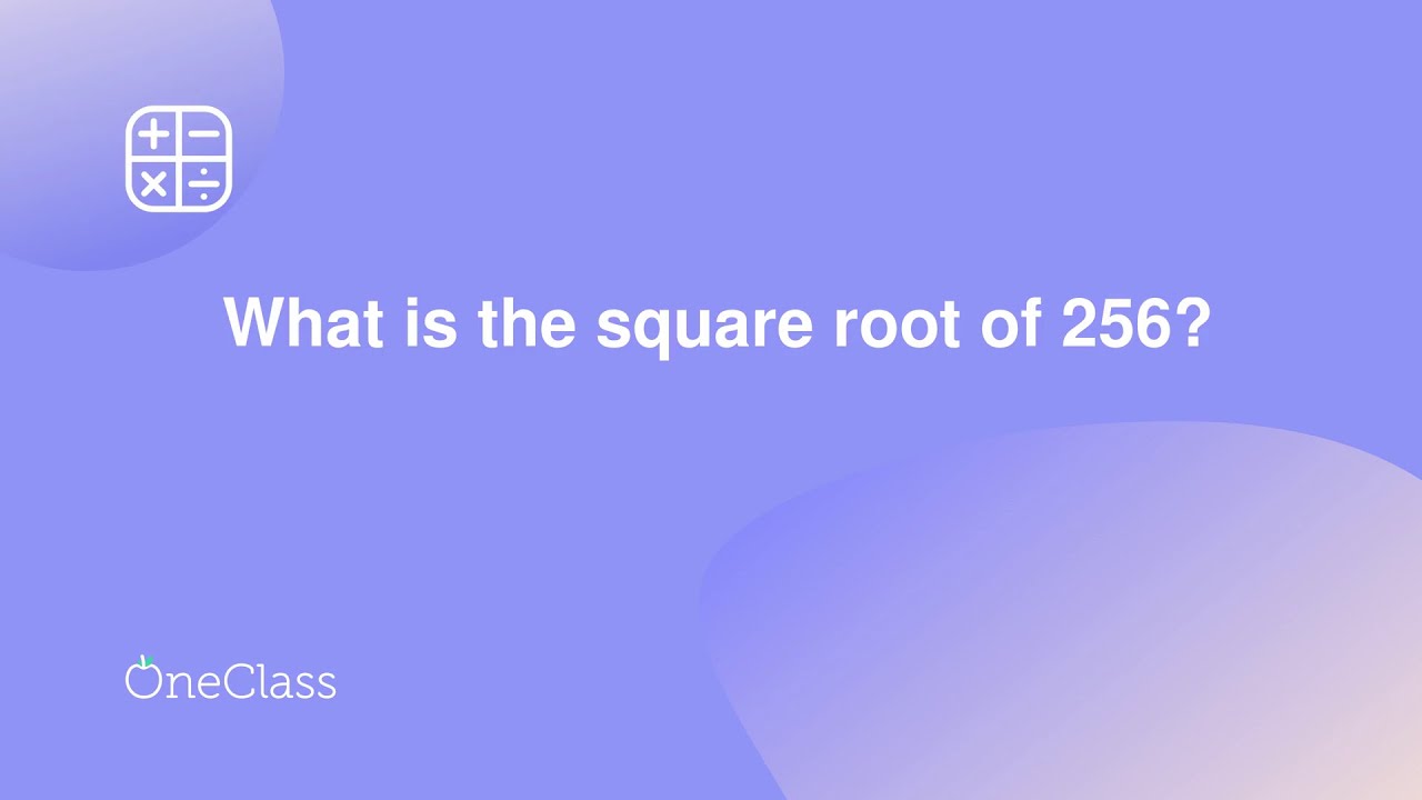 What Is The Square Root Of 256 YouTube what-is-the-square-root-of-256-youtube