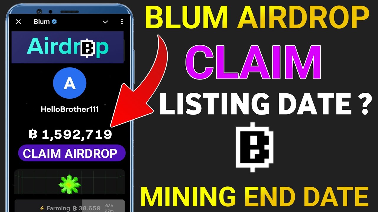 Blum Airdrop Mining End | Blum Listing Date, Blum coin Price,Blum Airdrop Claim And Withdraw in ...