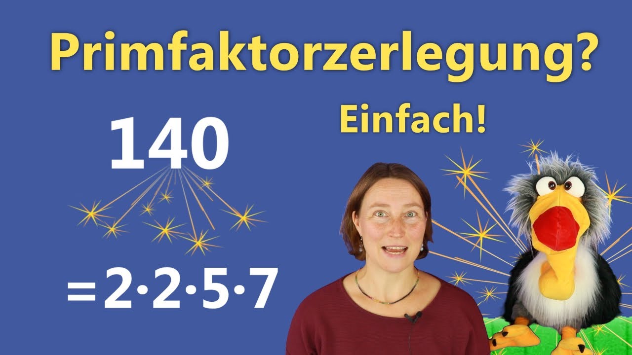 Primfaktorzerlegung einfach erklärt! Nachhilfe für die 5. und 6. Klasse ...