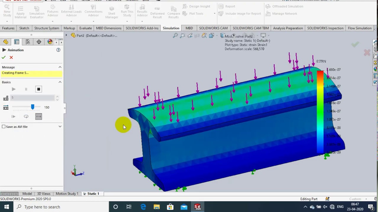 I BEAM STATIC STRUCTURAL ANALYSIS SOLIDWORKS 2020 YouTube I BEAM STATIC STRUCTURAL ANALYSIS SOLIDWORKS 2020 YouTube