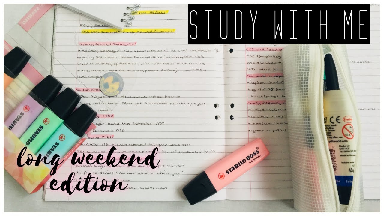 Study With Me - (Long)Weekend Edition 2{Study Motivation!}📚 - YouTube