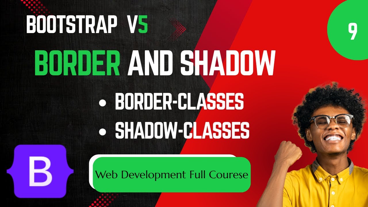 Border and Shadow in Bootstrap, Border in Bootstrap 5, shadow in Bootstrap 5 , Web With Nasir ...