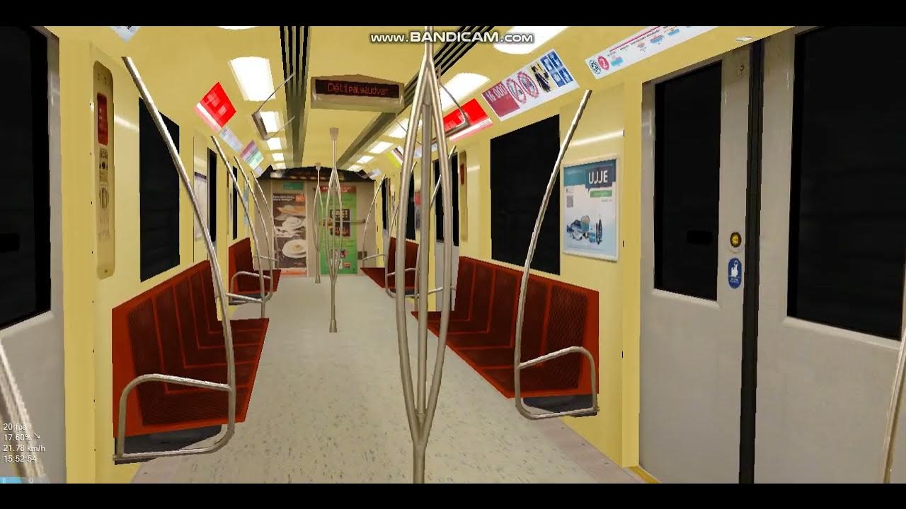 OpenBVE M2-es metró: (Puskás Ferenc Stadion - Kossuth Lajos tér) (2023. január 3. kedd) (1/3 ...